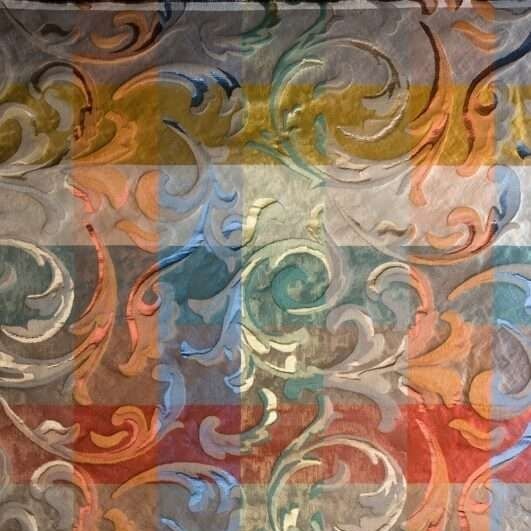 Upholstery fabric - BABYLON 3294 - Decobel srl - patterned / linen / silk