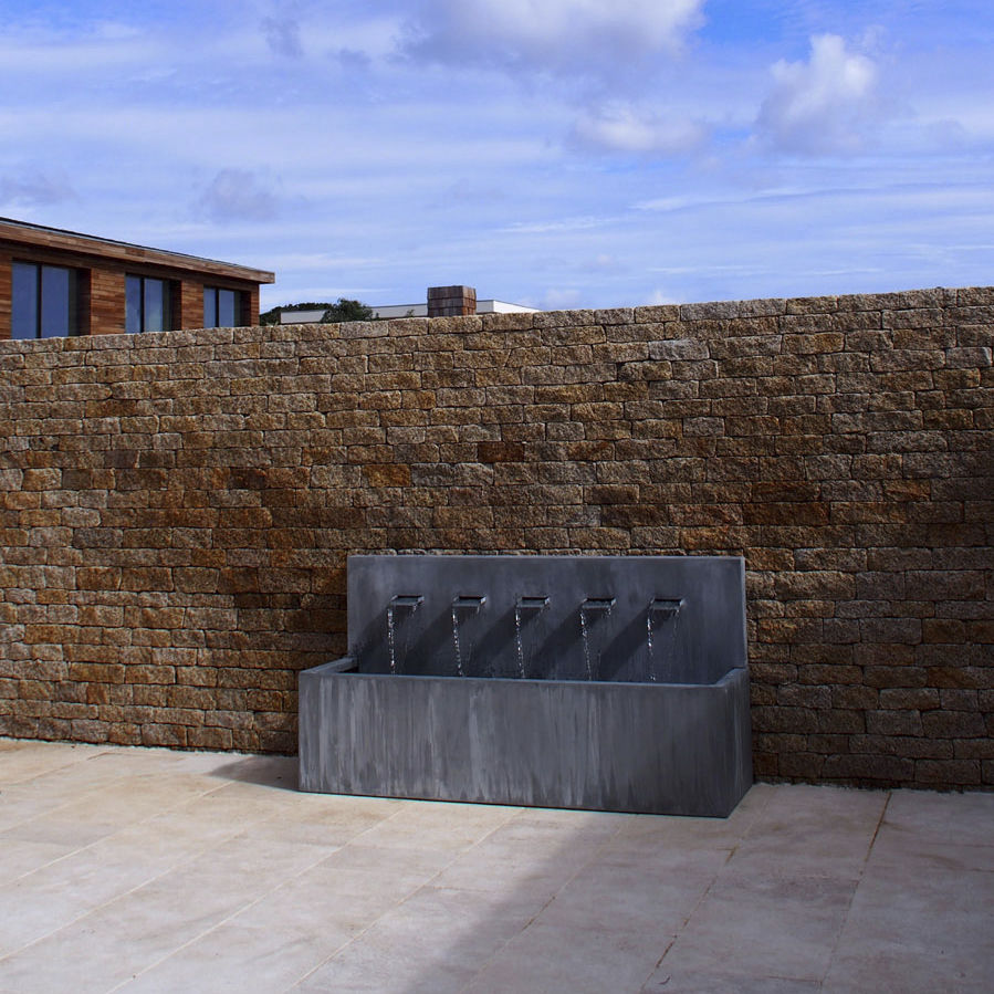 Garden fountain - MULTI-LAMES - Tonton Zingueur - zinc / zinc-titanium ...