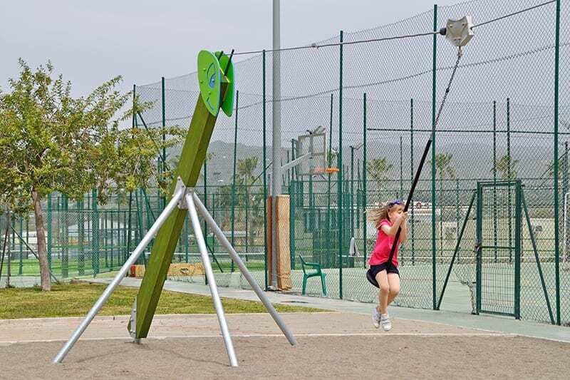 Cable slide for playground - THE GRASSHOPPER - Industrias Agapito