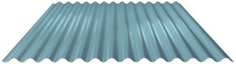 Corrugated sheet metal - SIN 18 DK - Lindab - ribbed / steel / for ...