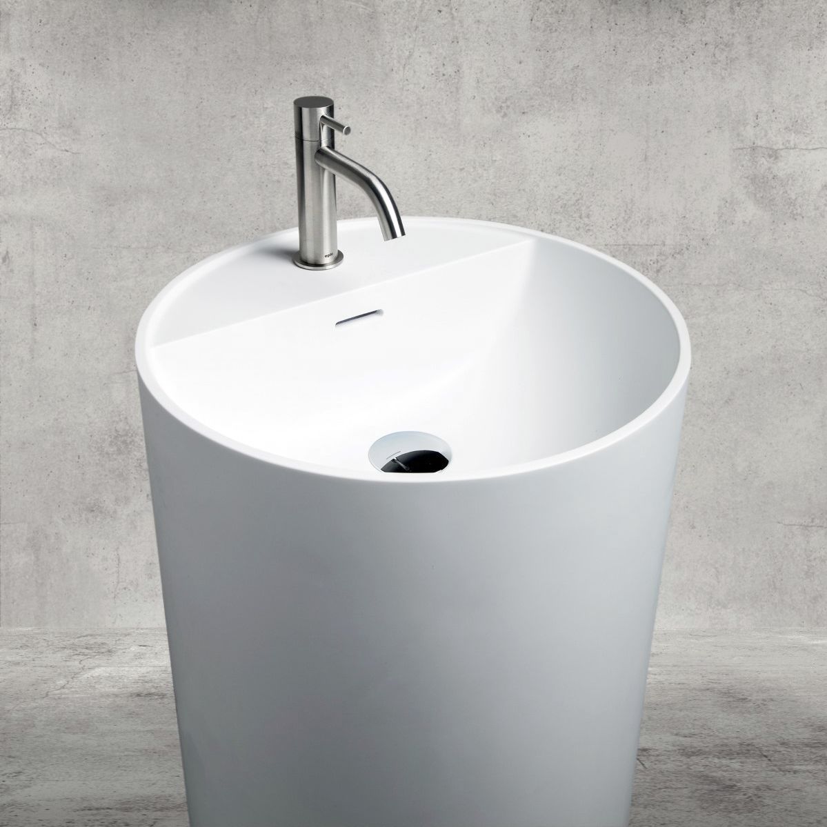 Free-standing washbasin - TON’EAU - AQUAdesign - ceramic / round ...