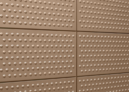 Panel cladding - EMBOSSED - Dri Design - aluminum / stainless steel ...