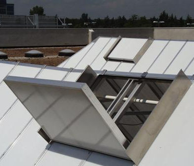 Aluminum smoke vent - PHOENIX MONO - AIRSUN - polycarbonate / for roof ...