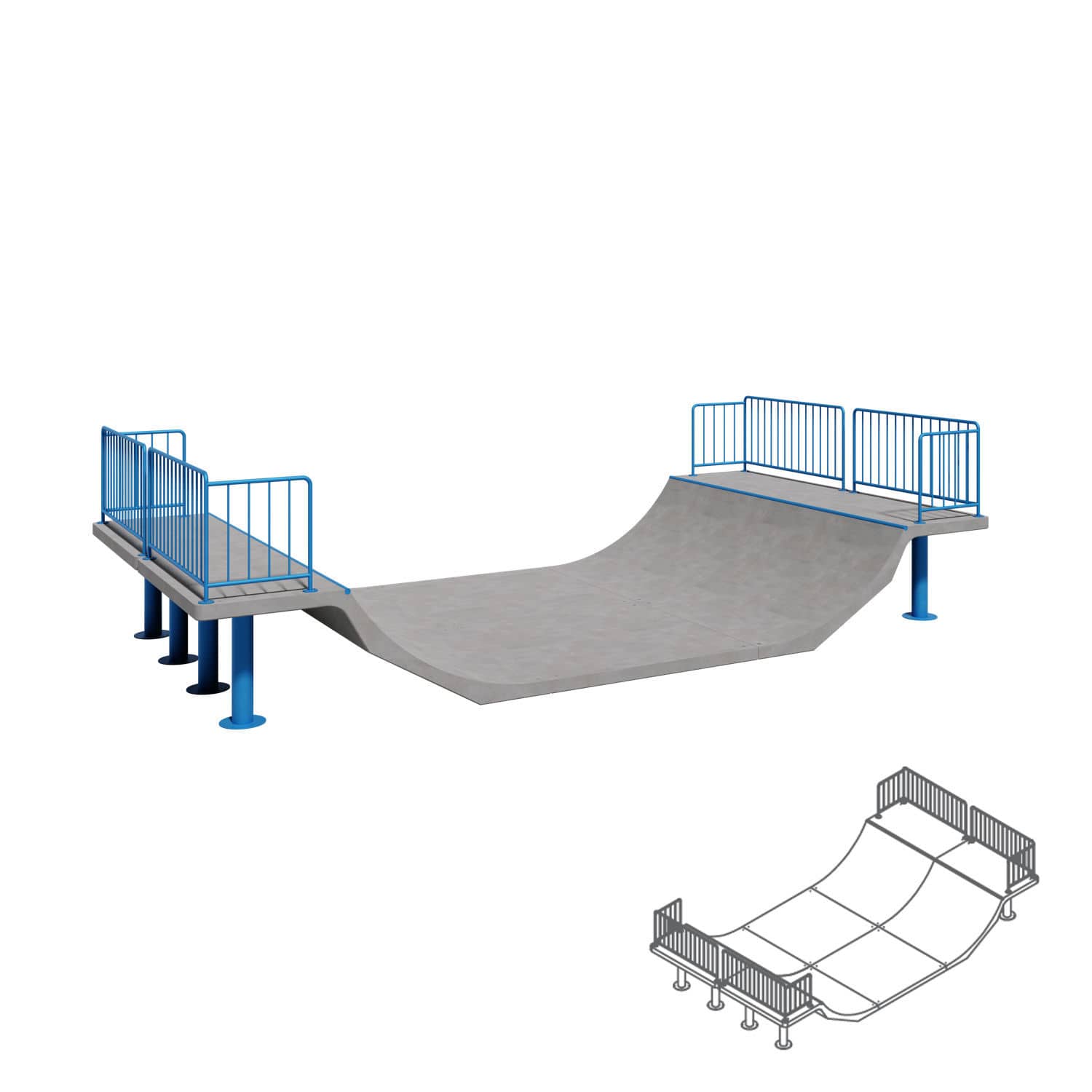 Skatepark mini ramp - 110 - 01290 - A Amop Synergies - modular ...