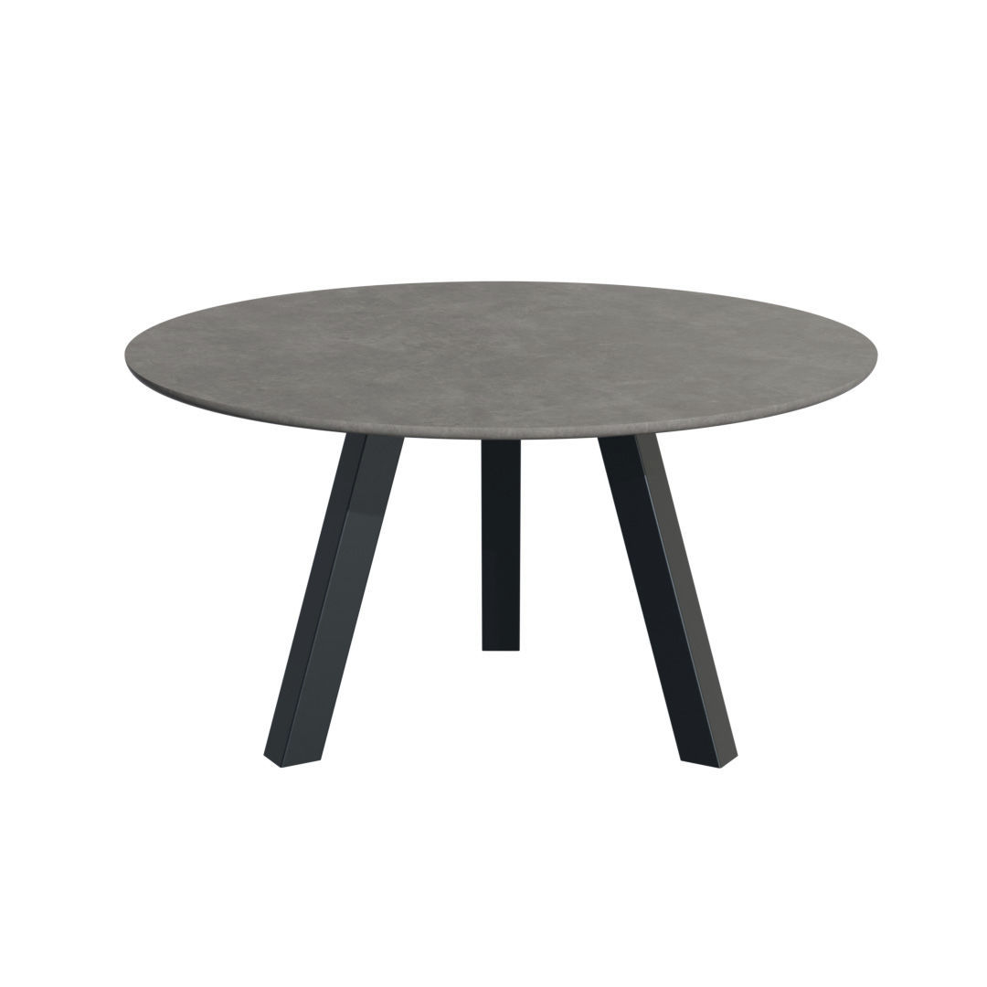 Contemporary table - Round Up 30002 - A Amop Synergies - concrete ...