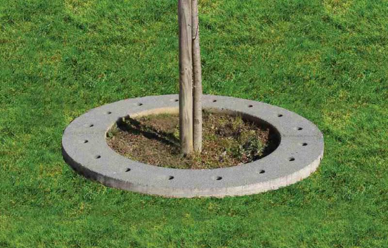Round tree grate - SOLTAS :GREEN S - A Amop Synergies - concrete