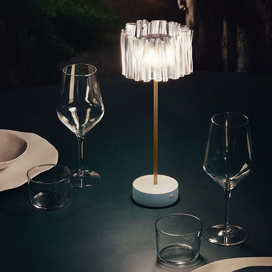 Table lamp - ACCORDÉON - Slamp - anodized aluminum / Lentiflex ...