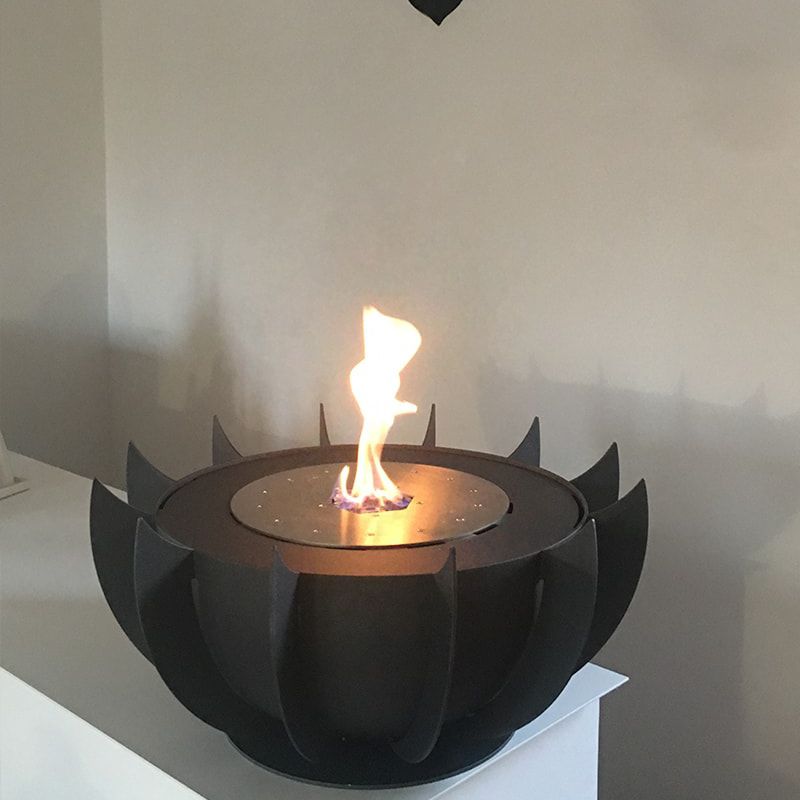 Bioethanol fireplace - LOTUS - IGNISIAL Paris - free-standing / outdoor ...