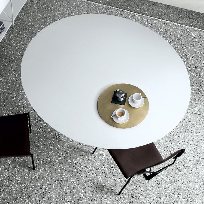 Contemporary table - T8 - extendo - solid wood / iroko / HPL