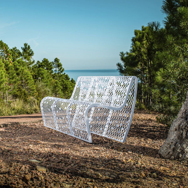 Contemporary public bench - ELINIUM - CYRIA | Mobilier Urbain - steel ...