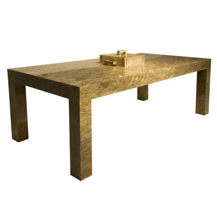 Contemporary table - TOOL INLAYS - Droog - wooden / wooden base ...