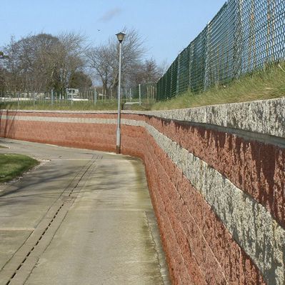 Solid concrete block - TENSARTECH TW3® - Tensar International - for ...