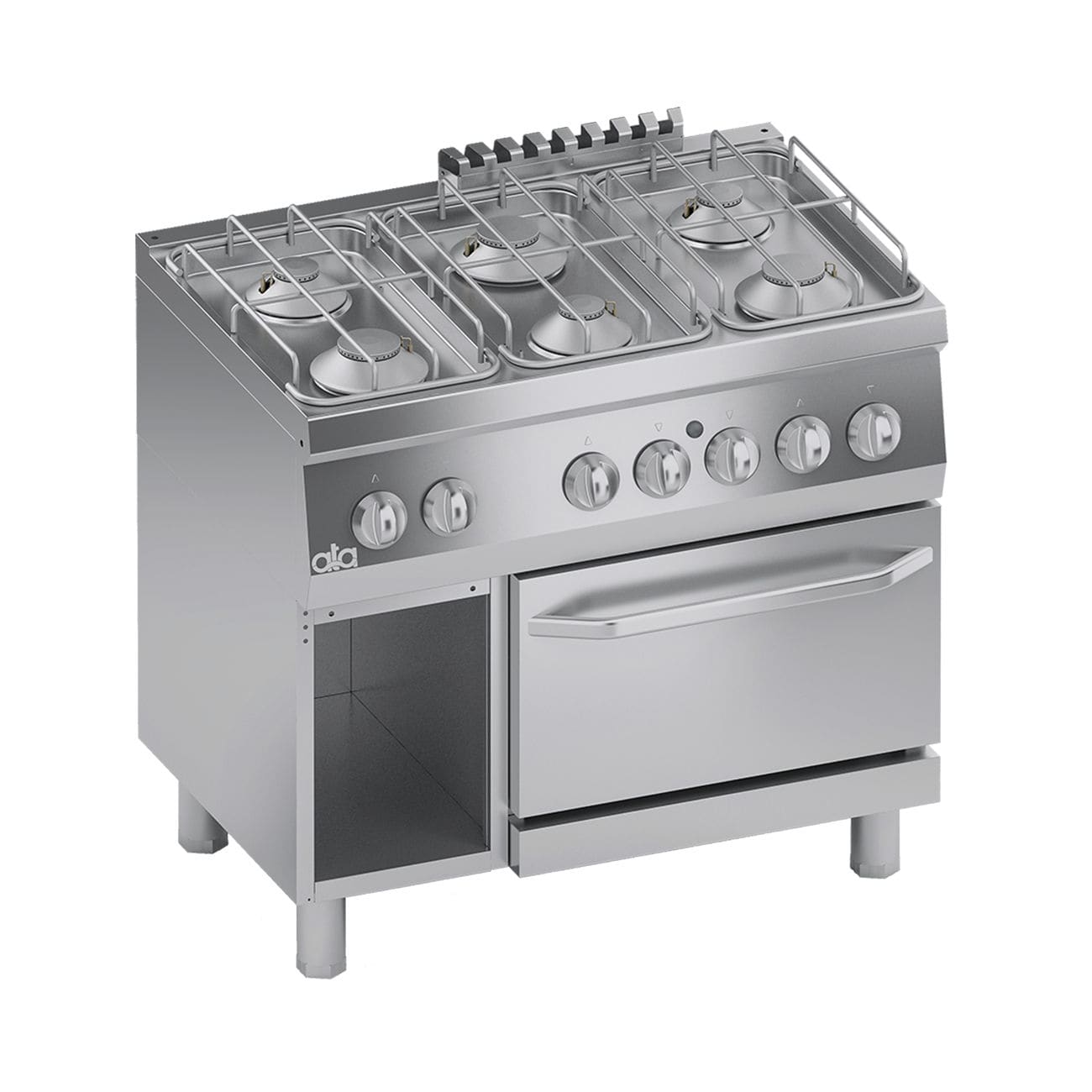 Gas range cooker - K6GCU15FF - ATA - commercial / 6 burner / 1 oven