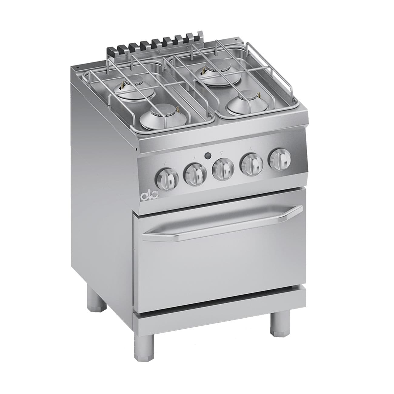 Gas range cooker - K6GCU10FF - ATA - commercial / 4 burner / 1 oven