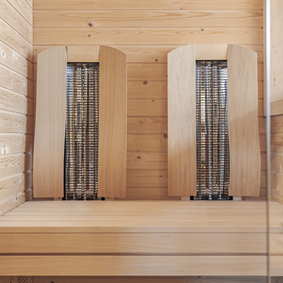 Infrared sauna - CLASSIC - Starpool - commercial / wooden / glass