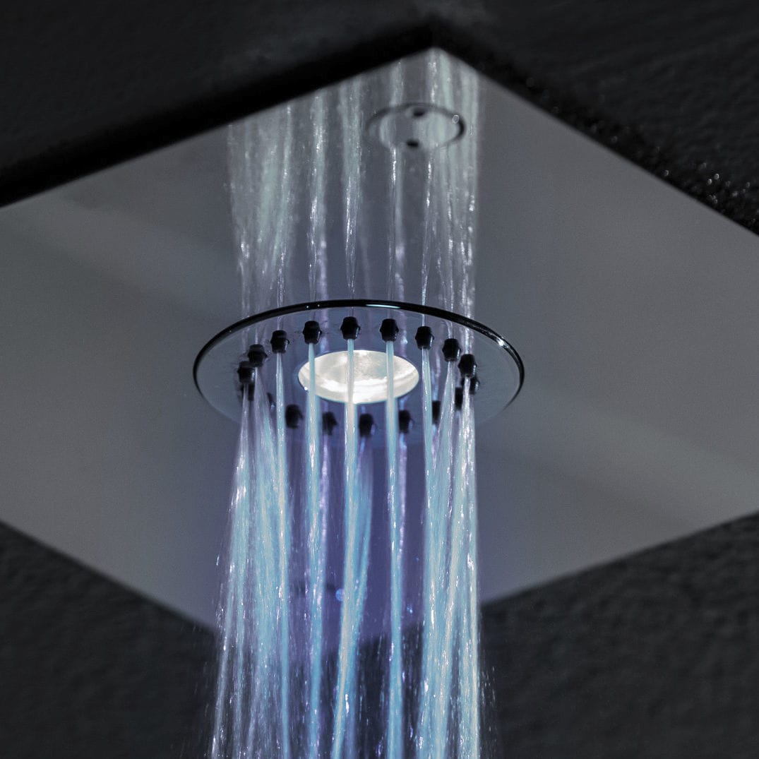 Ceiling-mounted shower head - COLD STORM - Starpool - square / rain ...