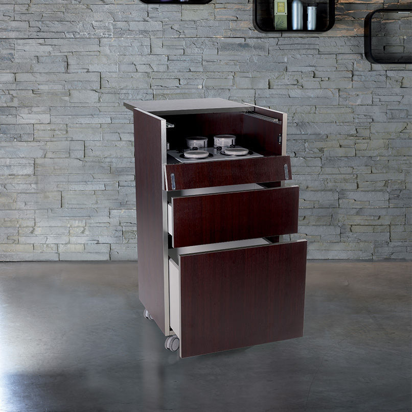 Treatment trolley - T-WAX - Lemi BEAUTY & SPA - for beauty salon / wooden