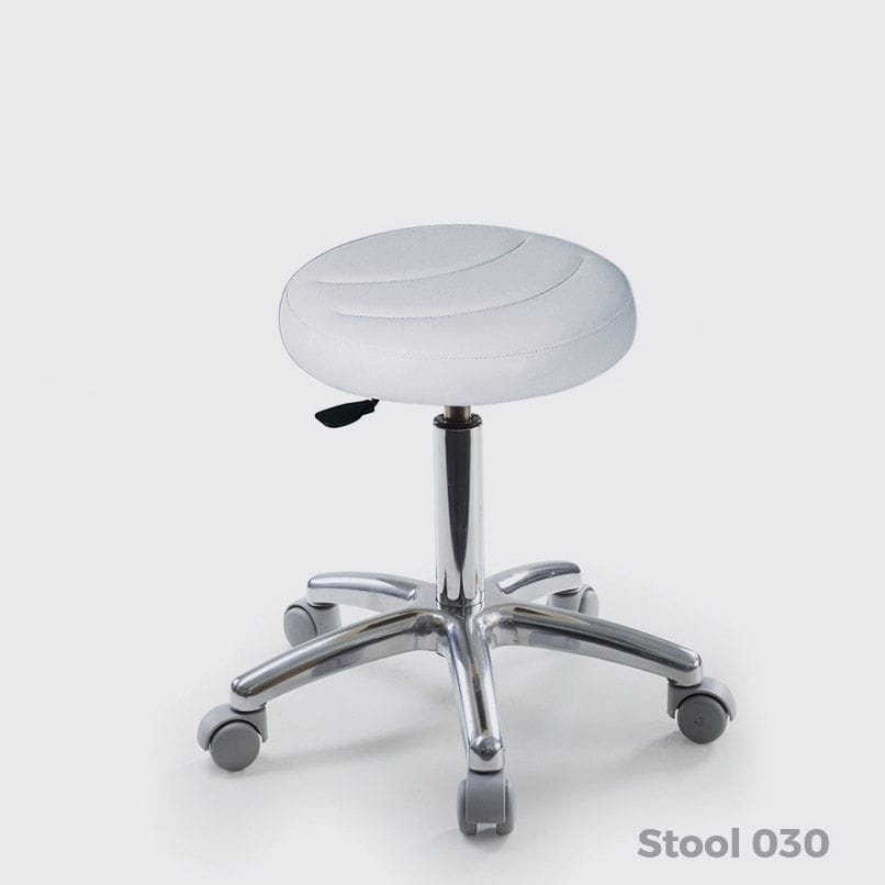 Metal base task stool - 030 - Lemi BEAUTY & SPA - on casters / upholstered / swivel