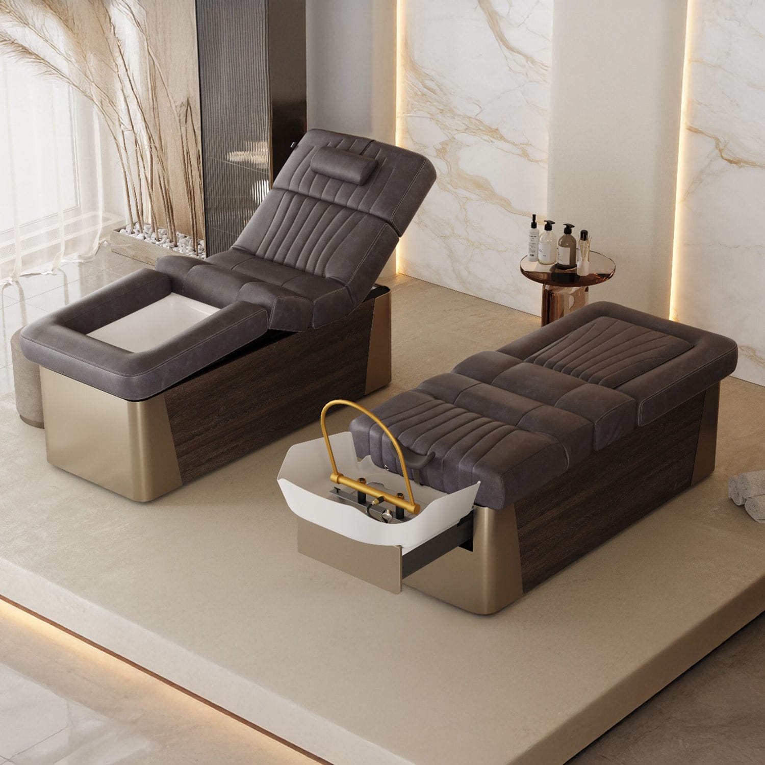 Leather pedicure spa chair - VENICE HEAD SPA - Lemi BEAUTY & SPA ...
