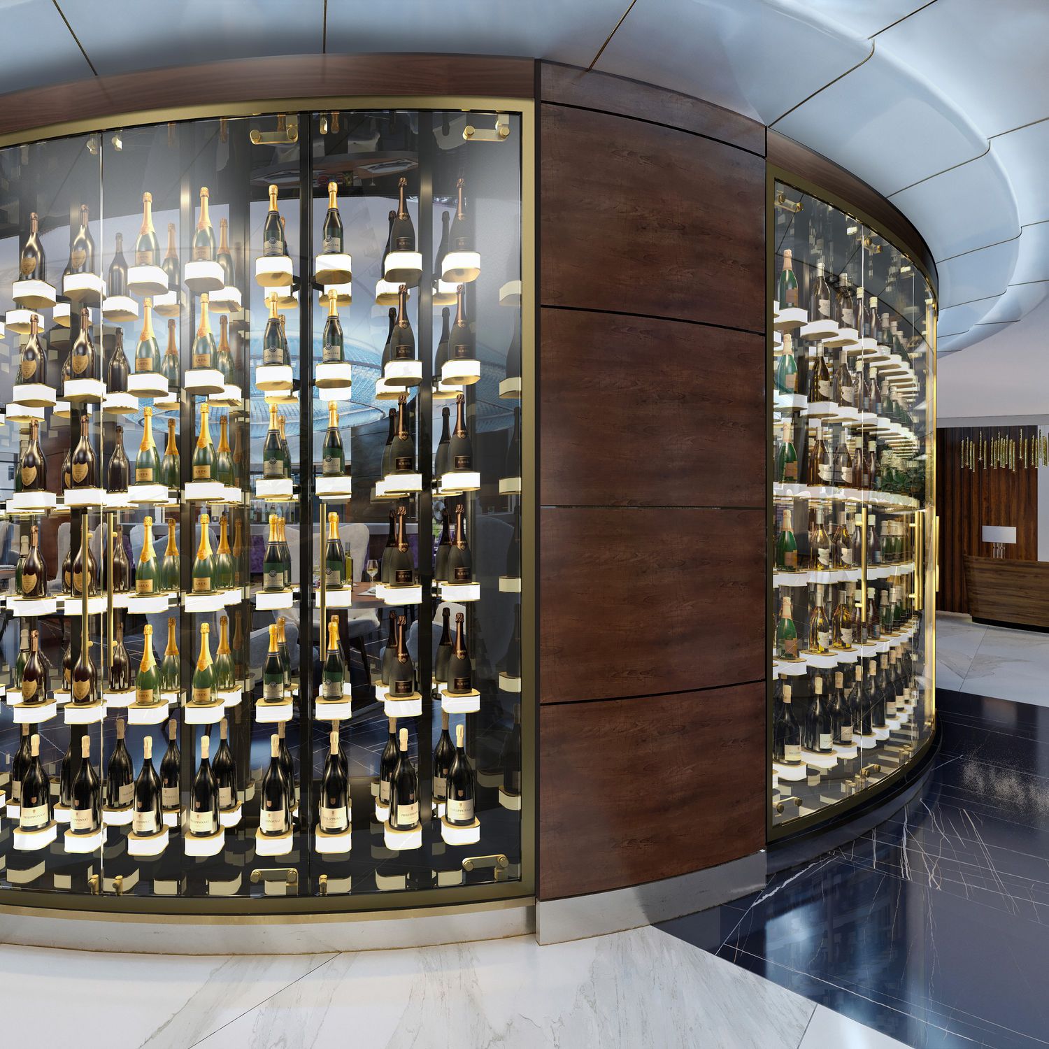 Counter refrigerated display case - PANORAMICA - ESIGO - shelf / island ...