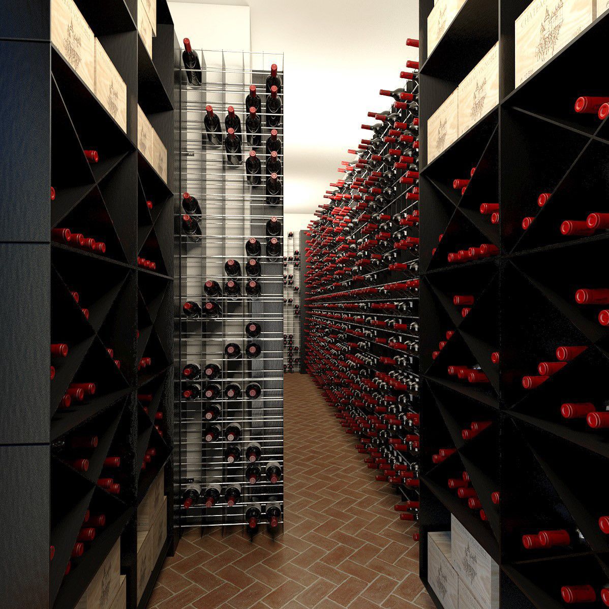 Steel bottle rack - ESIGO 2 NET + ESIGO 2 BOX + ESIGO 18 WHM6 - ESIGO ...