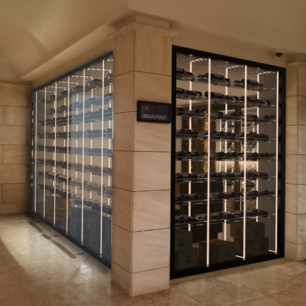 Plexiglas® bottle rack - ESIGO 15 WHC1 - ESIGO - built-in / wall ...