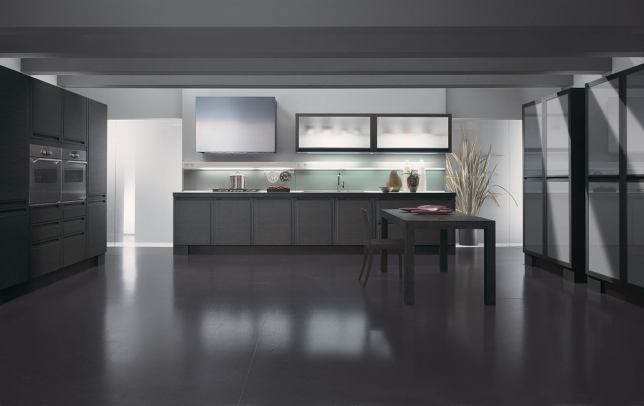 Contemporary kitchen - MILANO - Biefbi Cucine - wood veneer / solid ...