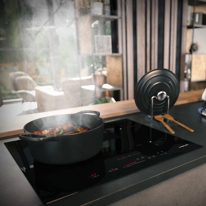 Induction cooktop - H-Connect 603 Slider - Frecan - 3 burner / built-in ...