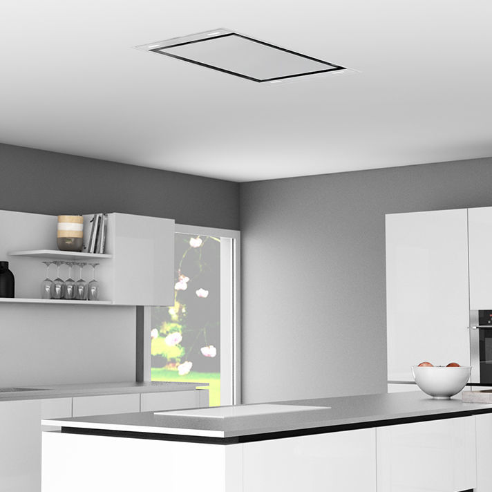 Ceiling-mounted range hood - TR9 Slim - Frecan - ducted / with built-in ...