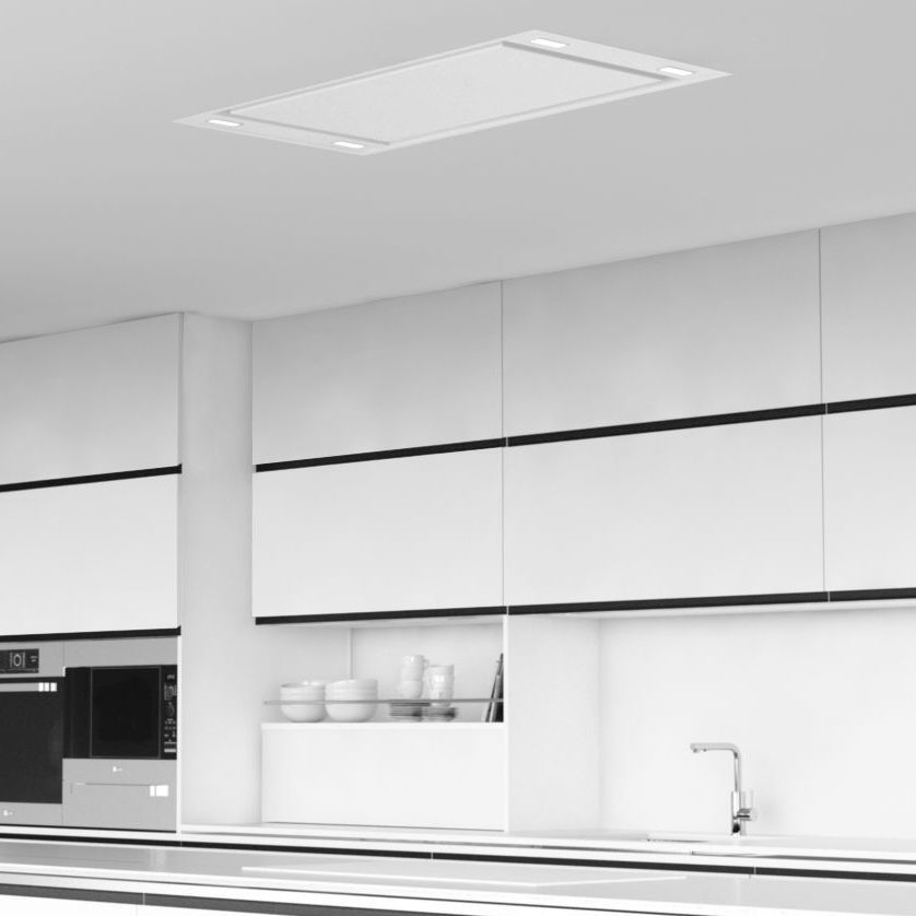 Ceiling-mounted range hood - Meet - Frecan - ducted / with built-in ...
