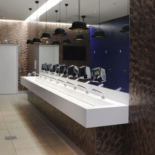 Built-in washbasin - IMAGE 01 - IMAGE - Solid Surface / with mixer tap ...