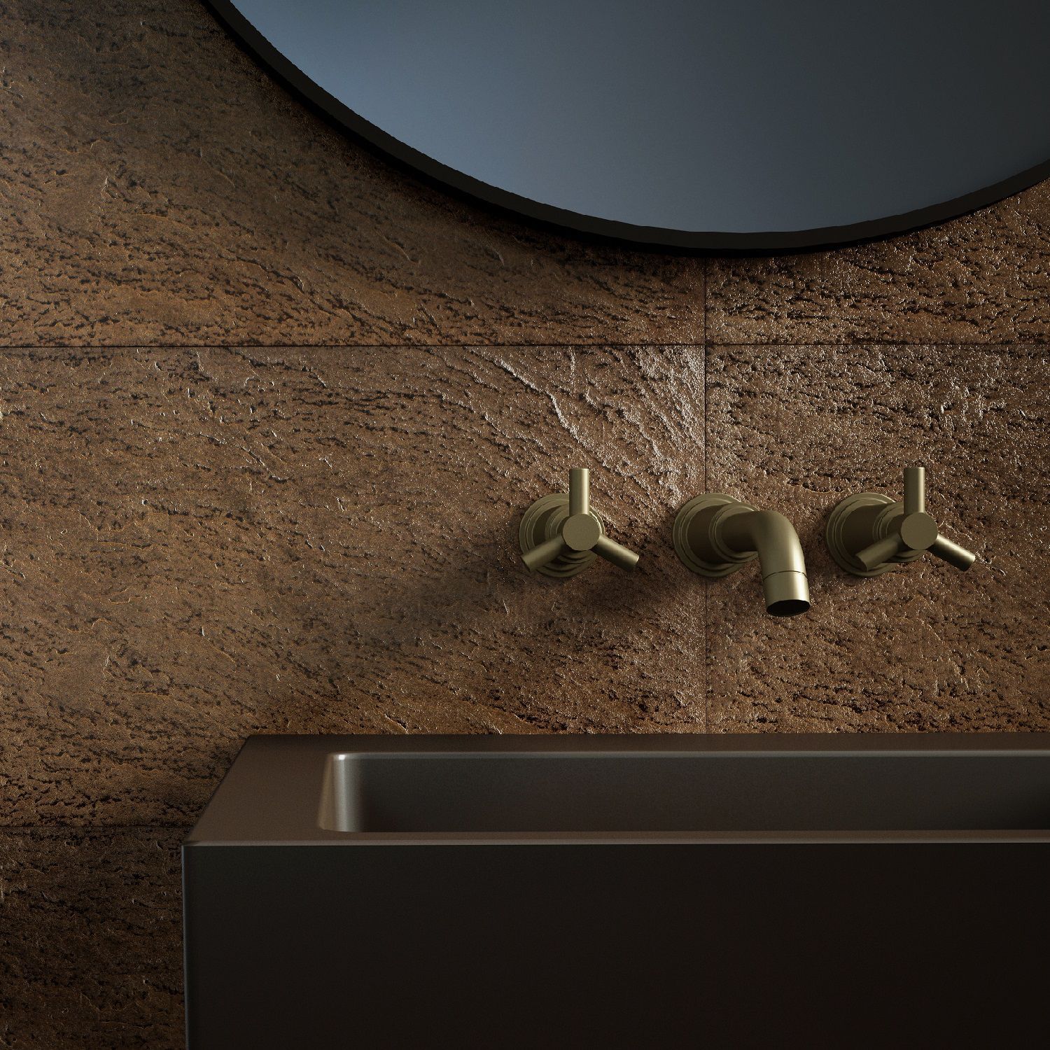 Porcelain stoneware tile - SLATE ROSE GOLD - INTHETILE - semi-gloss ...