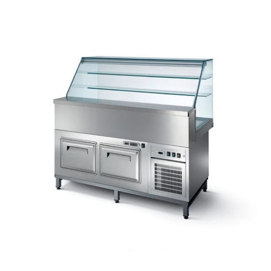 Counter refrigerated display case - SIFA - for shop / for restaurant ...
