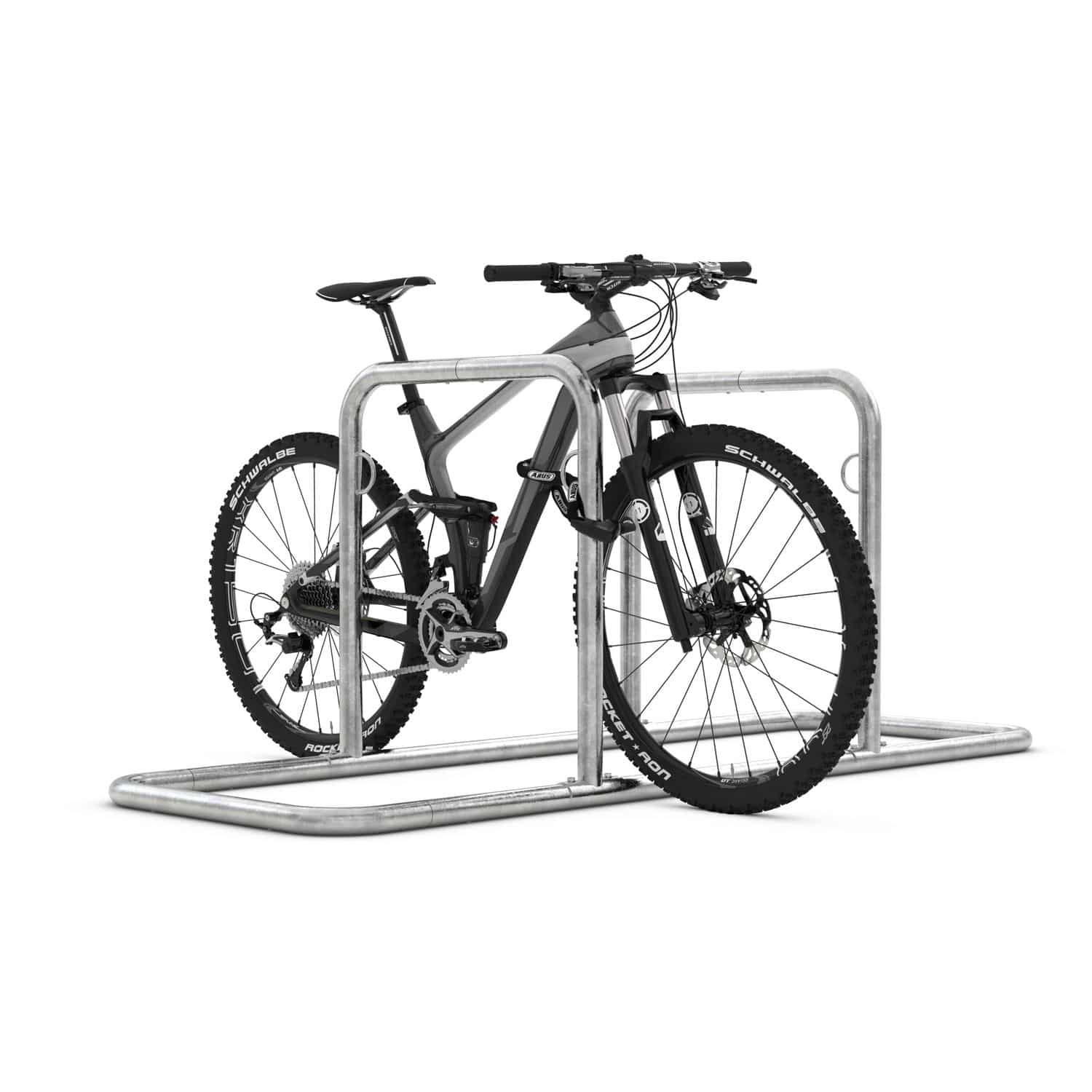Floor-mounted bike rack - Galaxy 32 - wsm Raumsysteme - galvanised ...