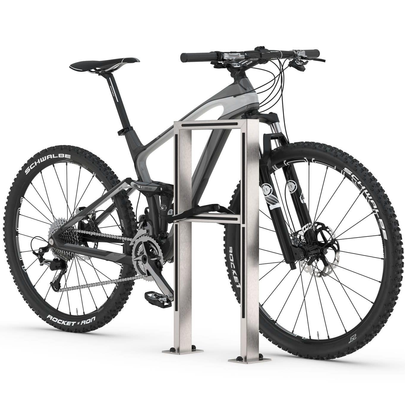 Floor-mounted bike rack - 9331 E - wsm Raumsysteme - stainless steel ...