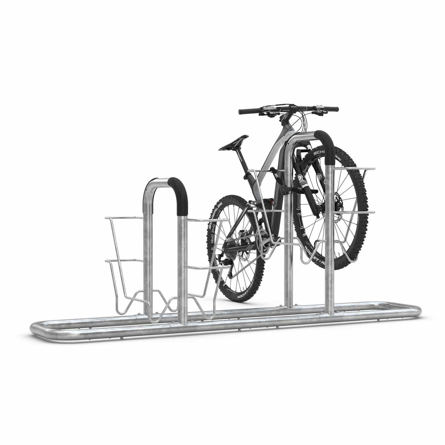 Floor-mounted bike rack - 6002 - wsm Raumsysteme - galvanised steel ...