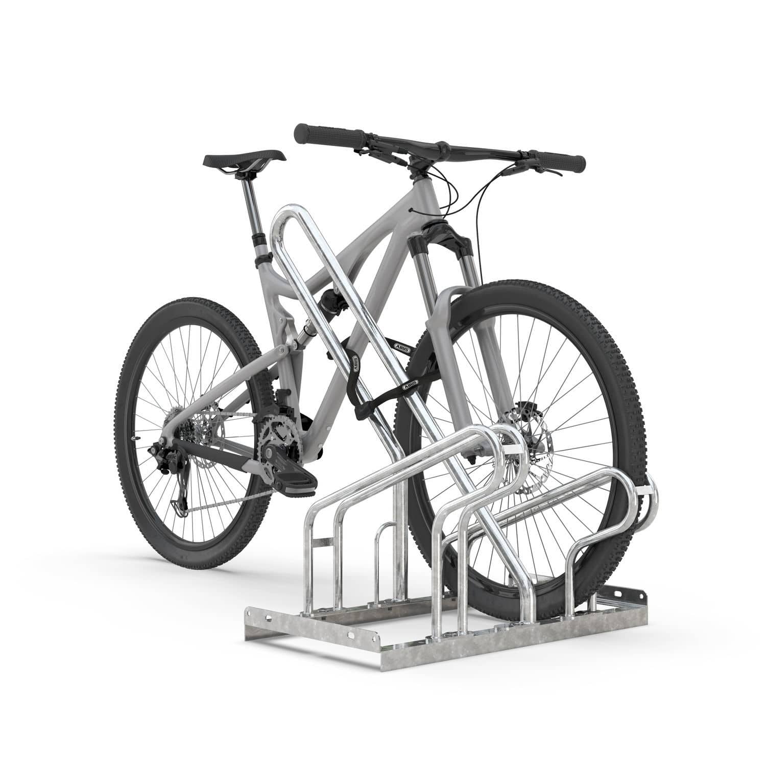 Floor-mounted bike rack - 2302 - wsm Raumsysteme - galvanised steel ...