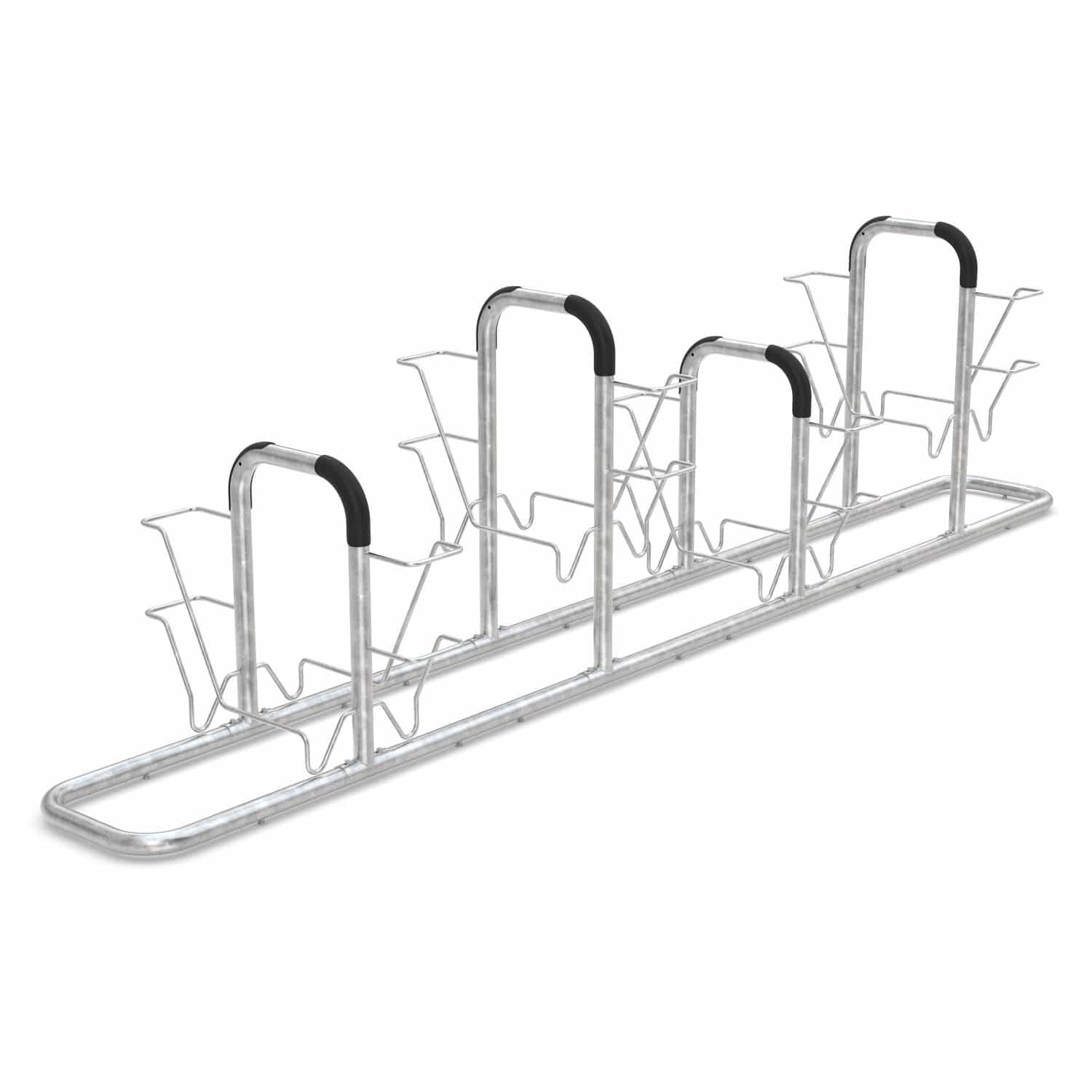 Floor-mounted bike rack - 6108 - wsm Raumsysteme - galvanised steel ...