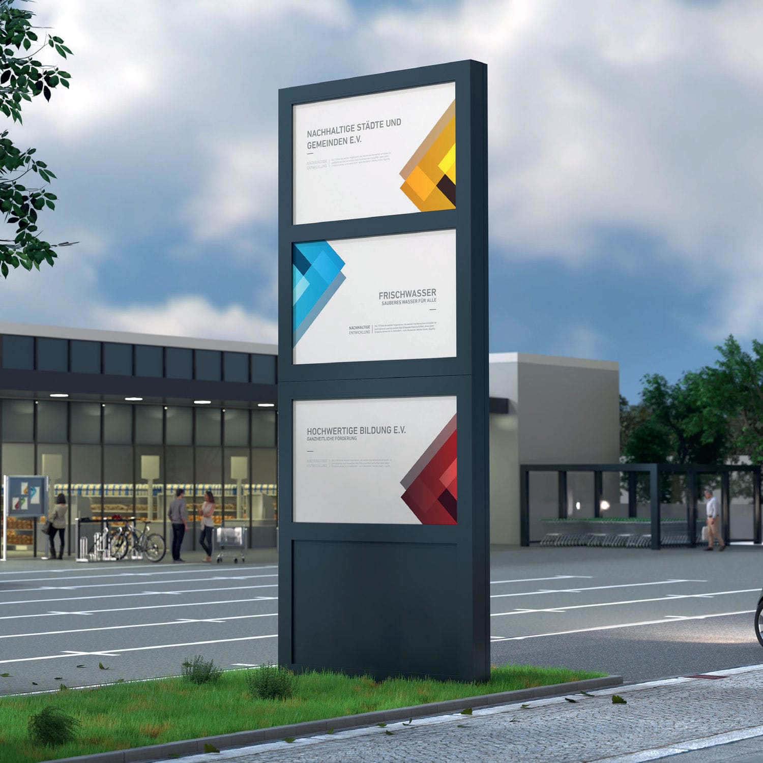 Advertising totem - BigSign S - wsm Raumsysteme - LED / illuminated ...