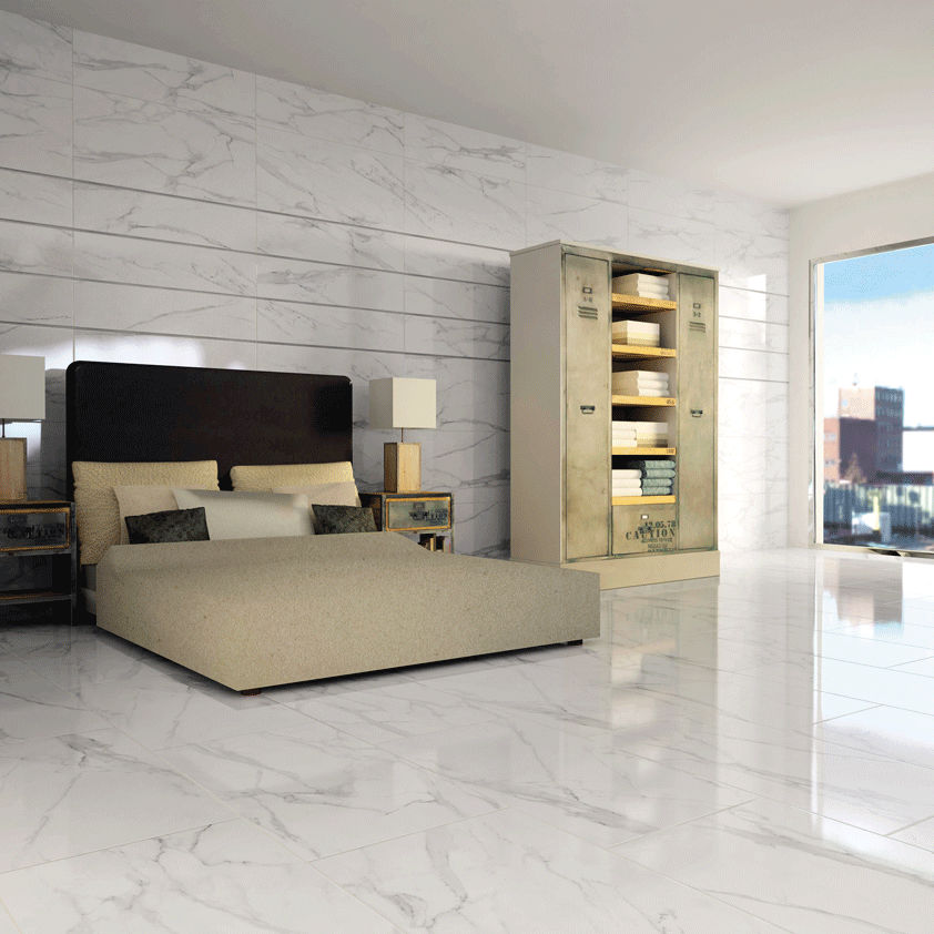 Porcelain stoneware tile - DA VINCI 90 - Azteca - polished / indoor / wall