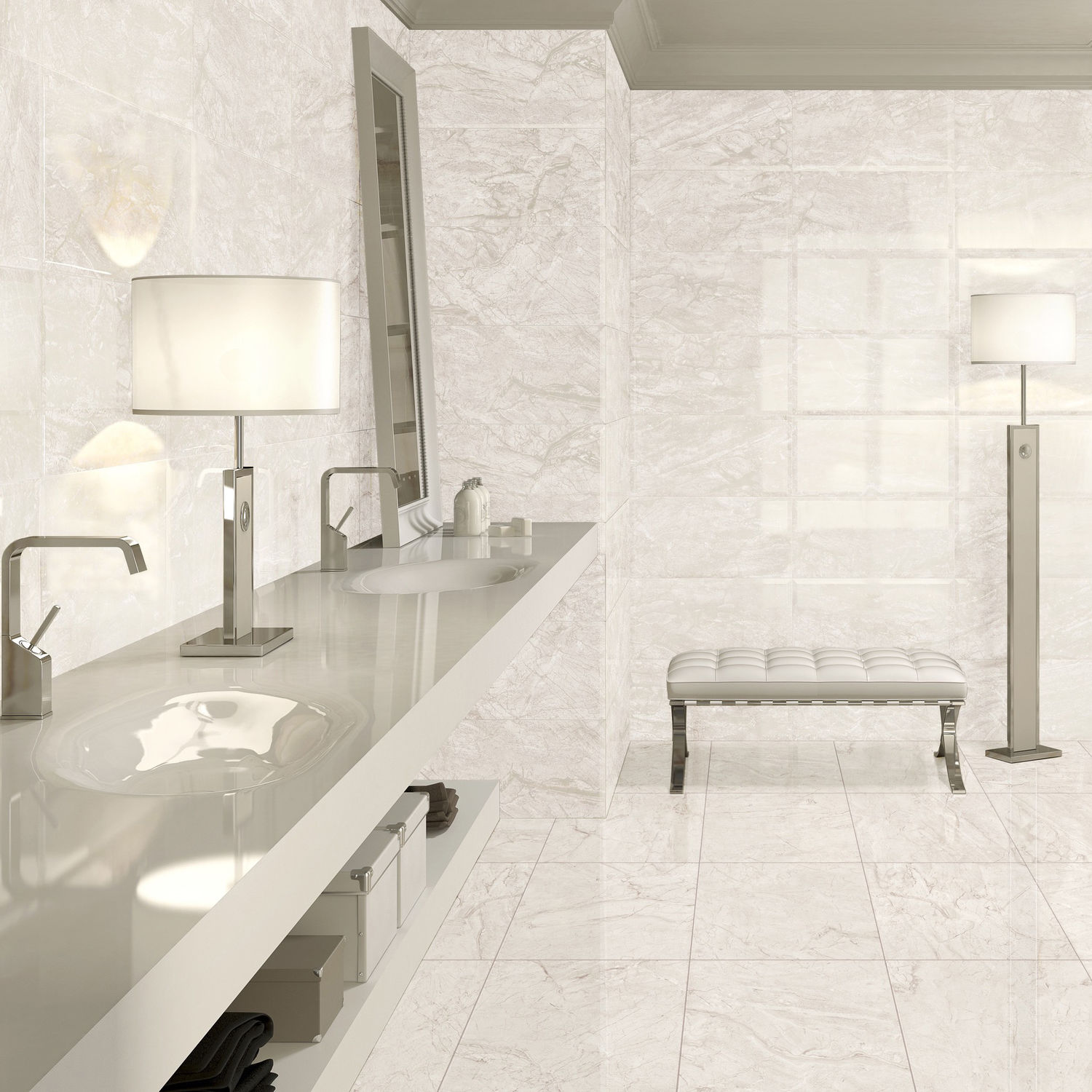 Porcelain stoneware tile - DAINO - Azulev - polished / indoor / wall