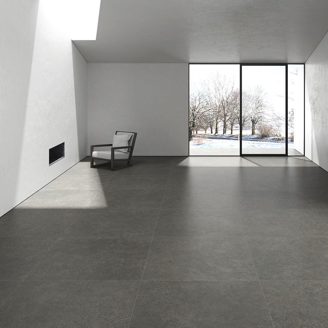 Porcelain stoneware tile - CODE - Azuvi - matte / embossed / indoor