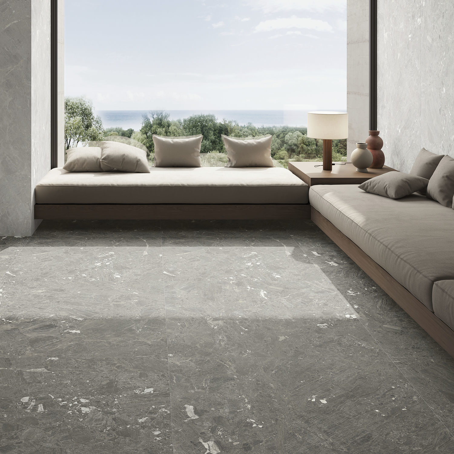 Porcelain stoneware tile - MYSTERY - Azuvi - matte / polished / indoor