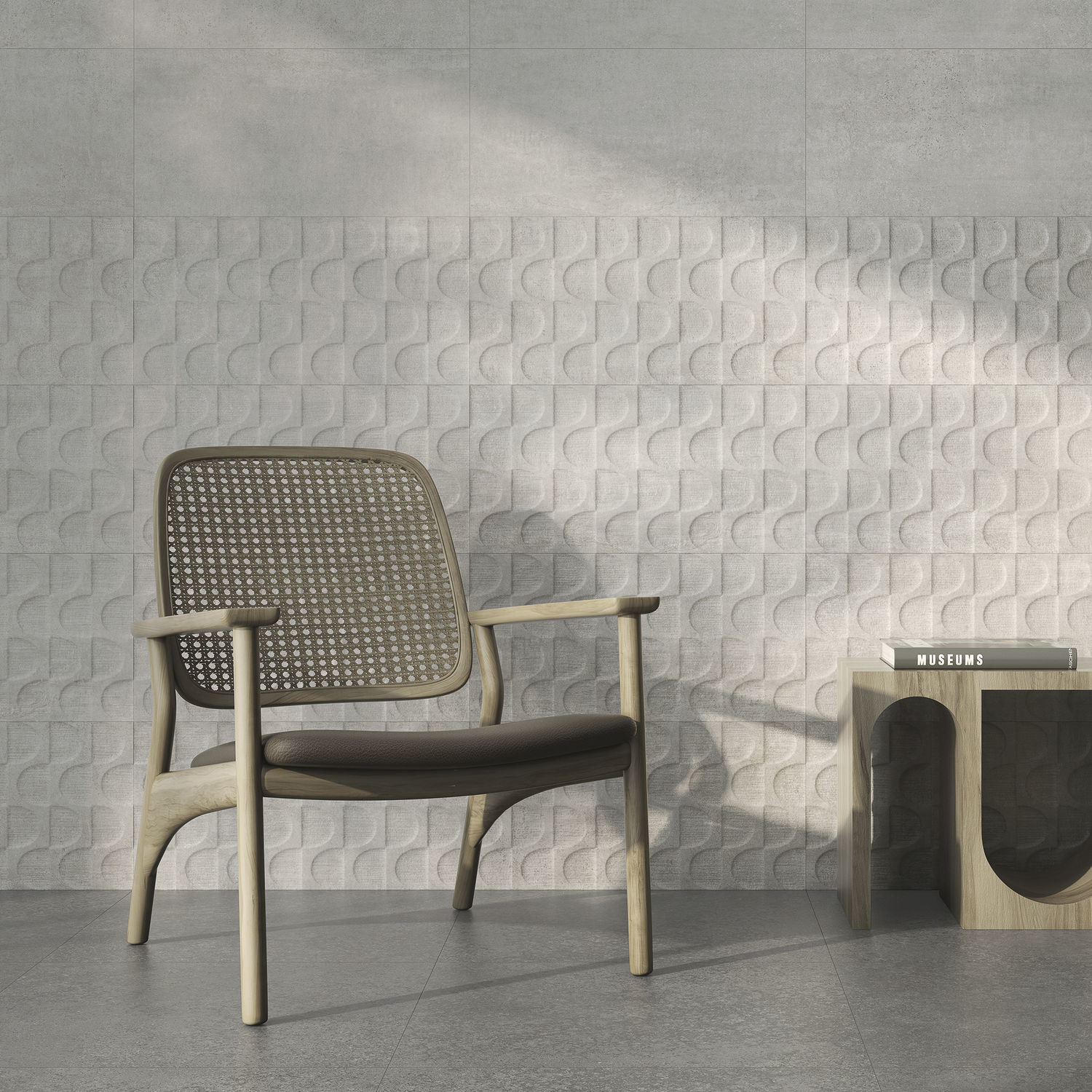 Porcelain stoneware tile - OXIDE - Azuvi - matte / embossed / pearly finish