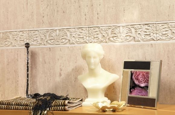Ceramic border tile - TRAVERTINO - Azuvi