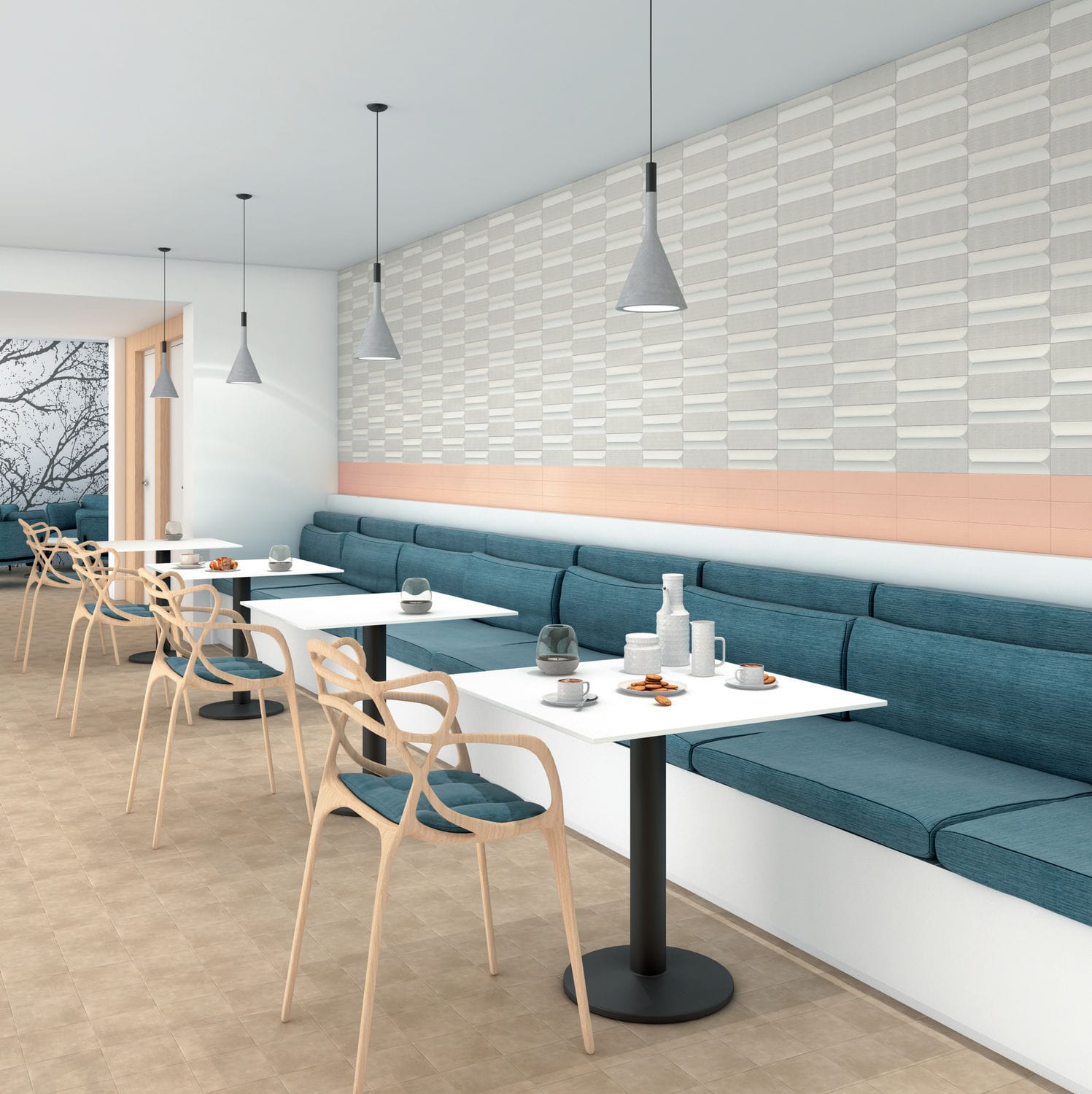 Ceramic tile - VOGUE - CEVICA - matte / embossed / kitchen