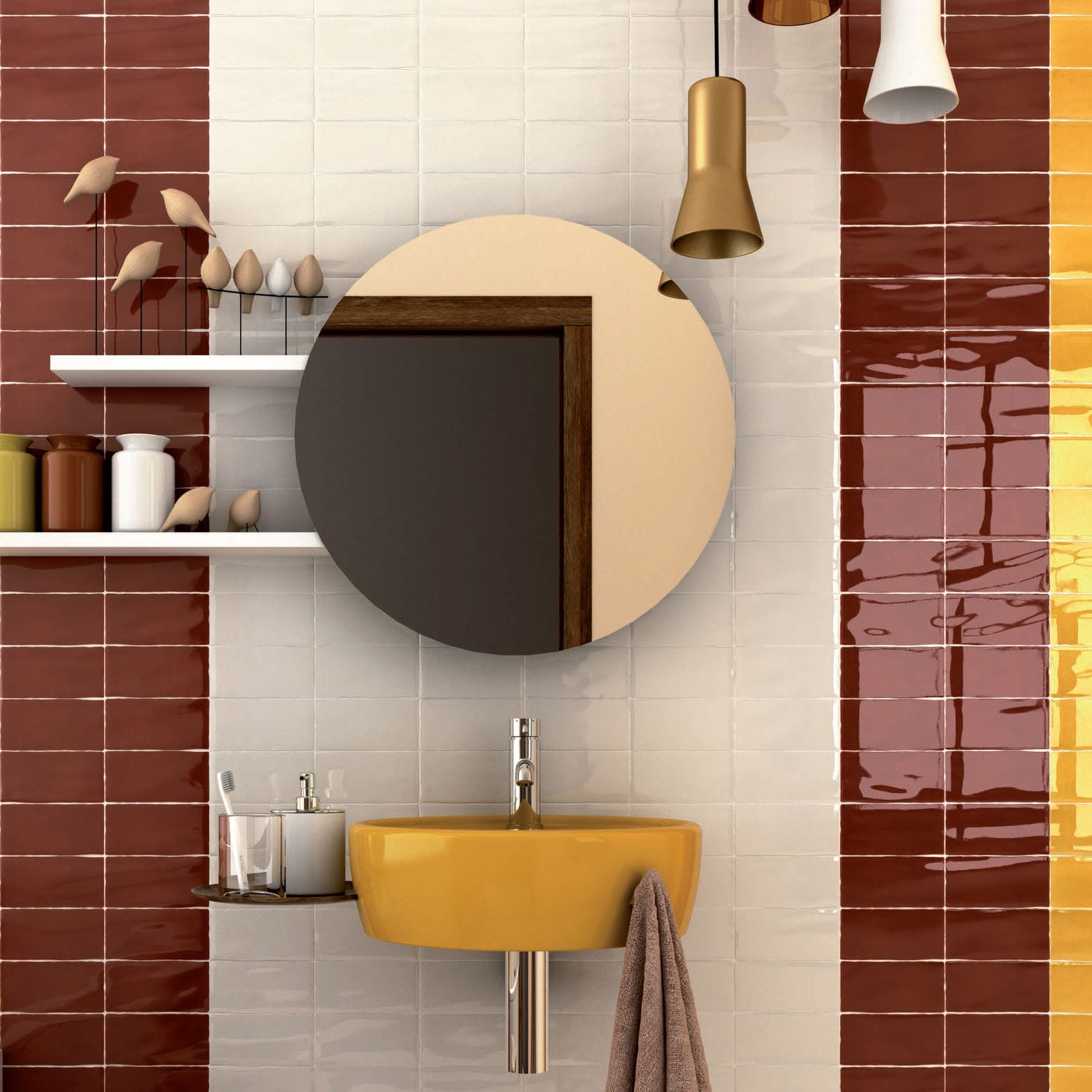 Ceramic tile - ANTIC - CEVICA - high-gloss / kitchen / bathroom