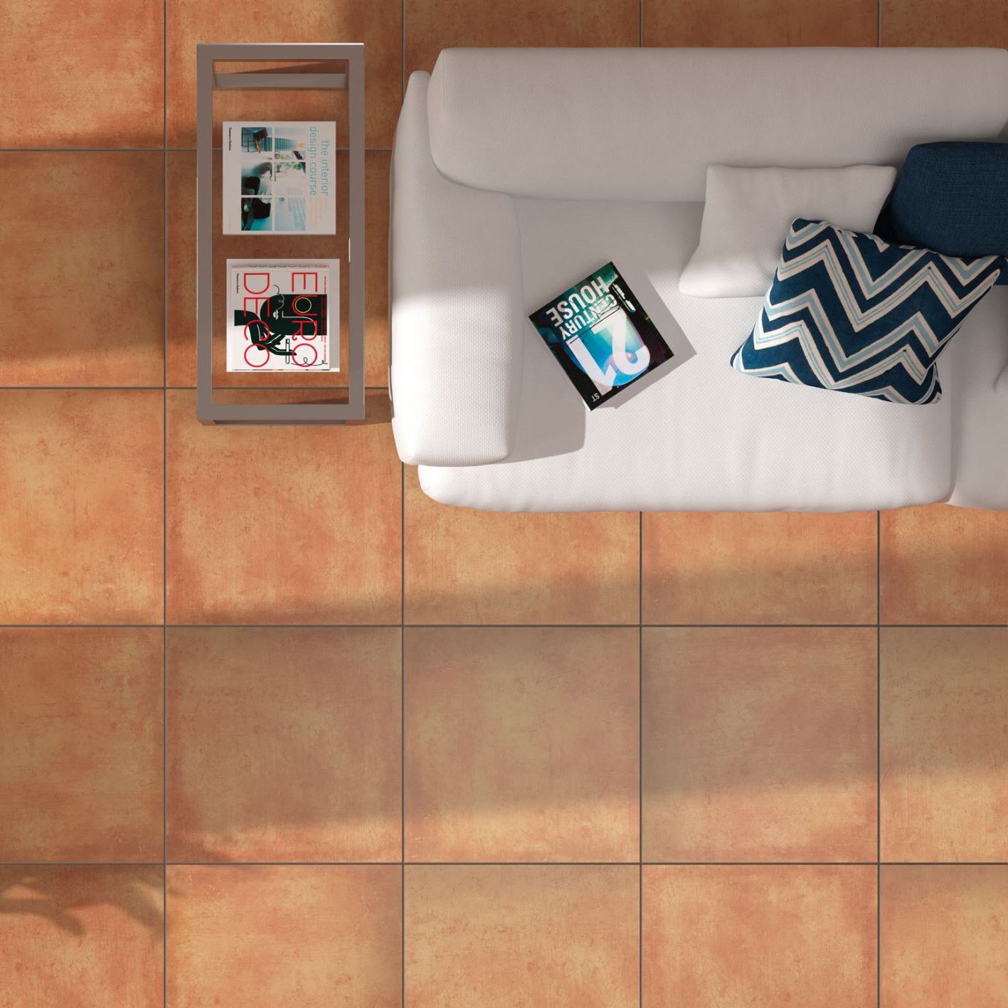 Porcelain stoneware tile - COTTO - Codicer - satin / indoor / floor