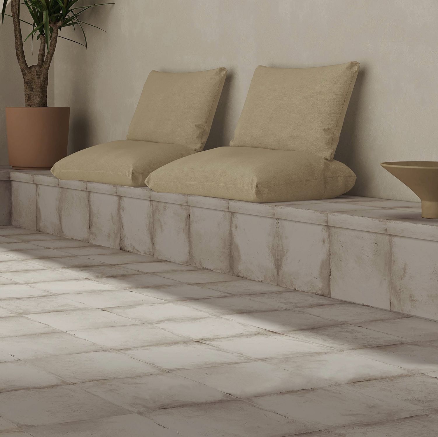 Ceramic flooring - MENORCA - Gresmanc - outdoor / for step / patio