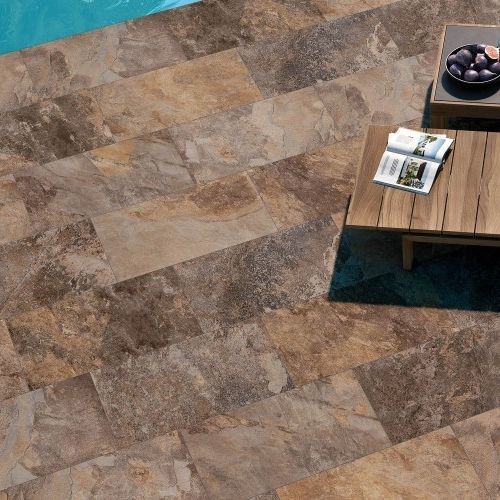 Ceramic tile - ARDESIA - Grupo Halcón - porcelain / natural stone / matte